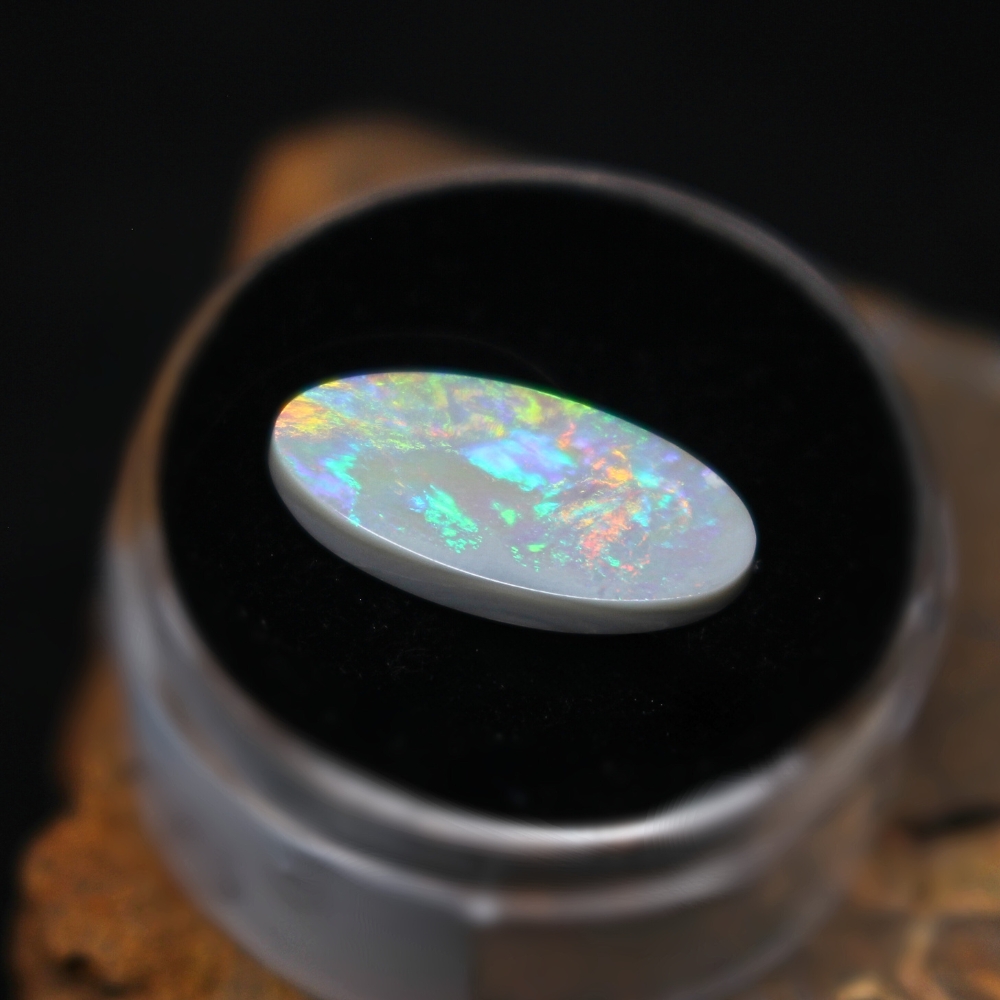Astounding Lightning Ridge Dark Opal 2.50 Ct - Aussie Opals