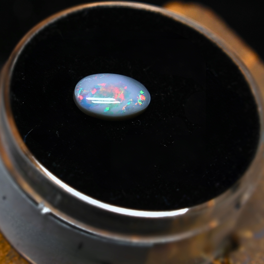 Brilliant Lightning Ridge Dark Opal 0.55 ct - Aussie Opals