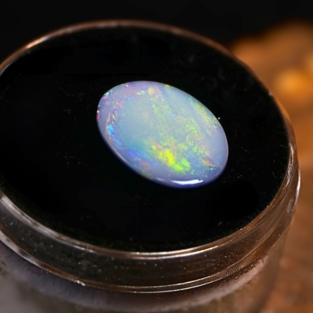 Lively Lightning Ridge Doublet Opal 0.78 G - Aussie Opals